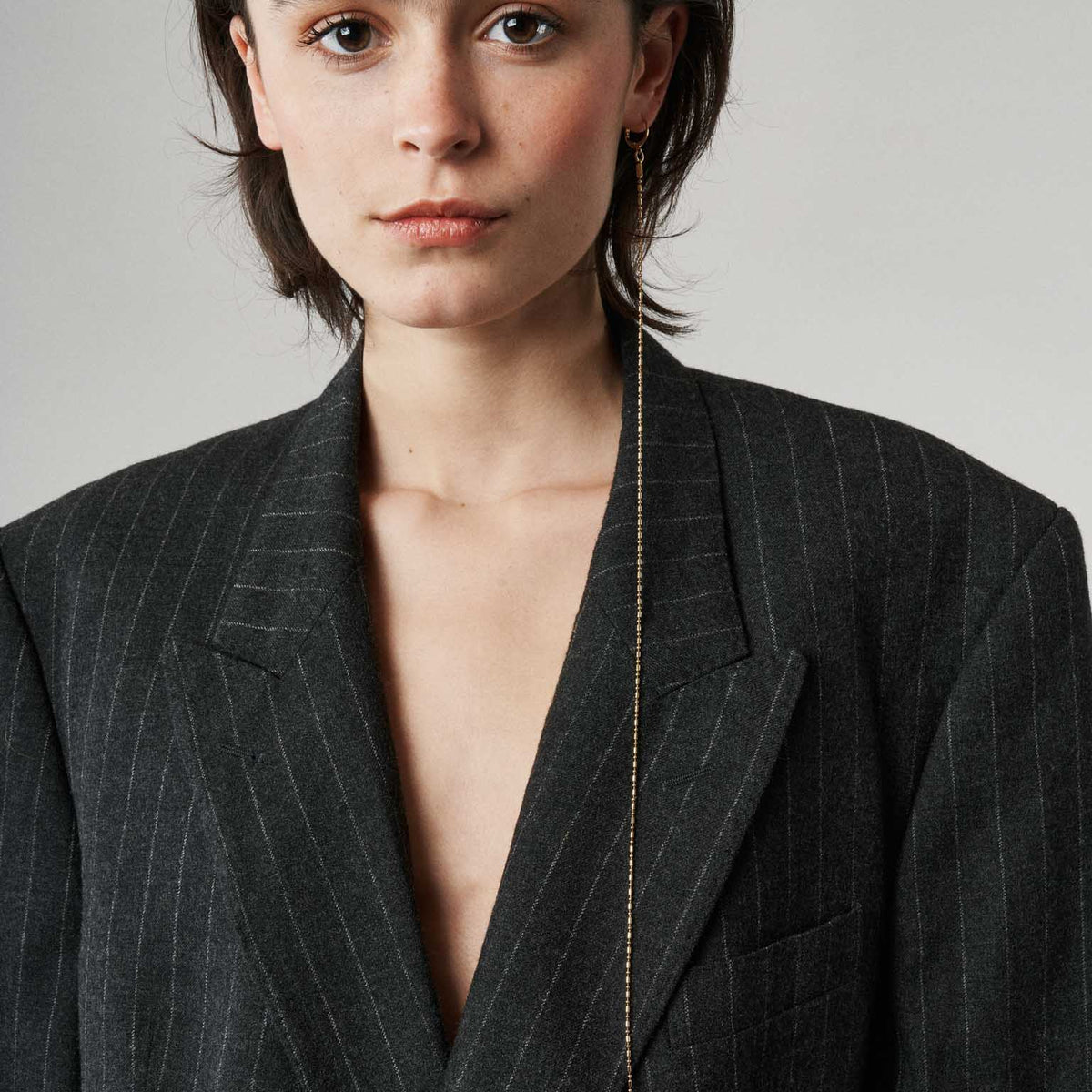 Long Thin Chain Simple Earring – domestique